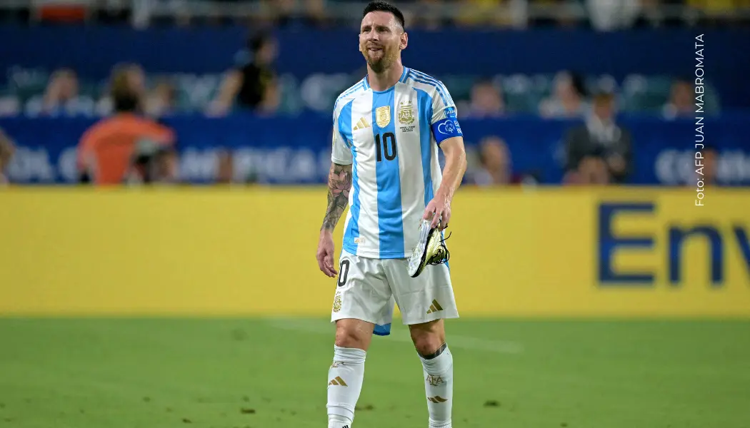 Imágenes de la fuerte lesión de tobillo de Messi luego de la final de ...