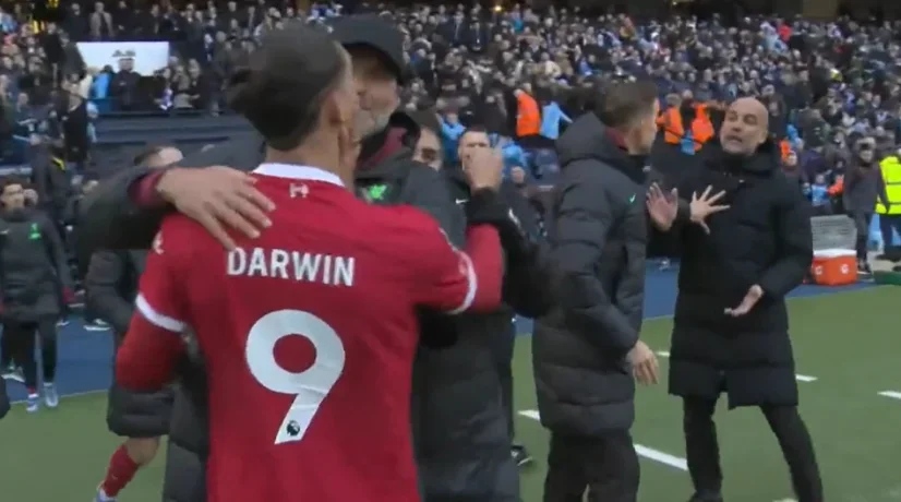 ¿Qué se dijeron? Guardiola explicó el agarrón que tuvo con Darwin Núñez | Noticias RCN