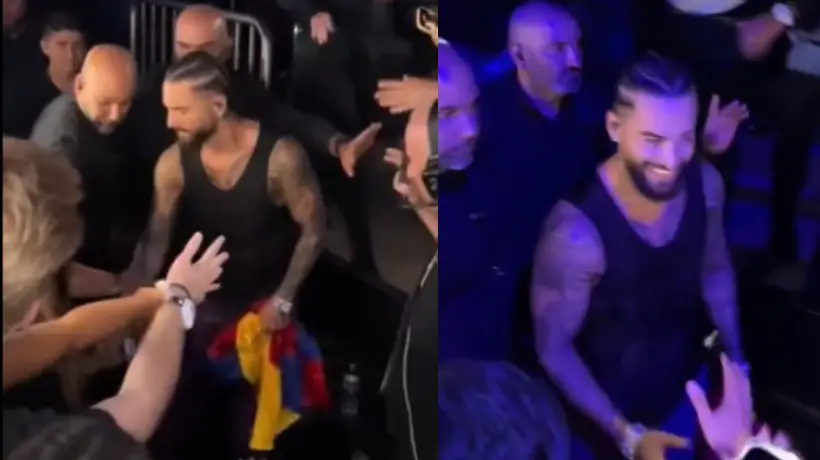 Video: Maluma fue acosado por una fanática que intentó tocar sus ...