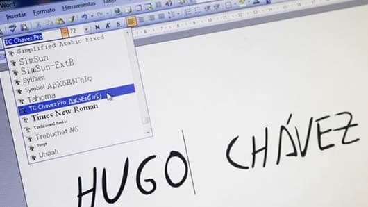 El fallecido Hugo Chávez ahora es una fuente de Word | Noticias RCN