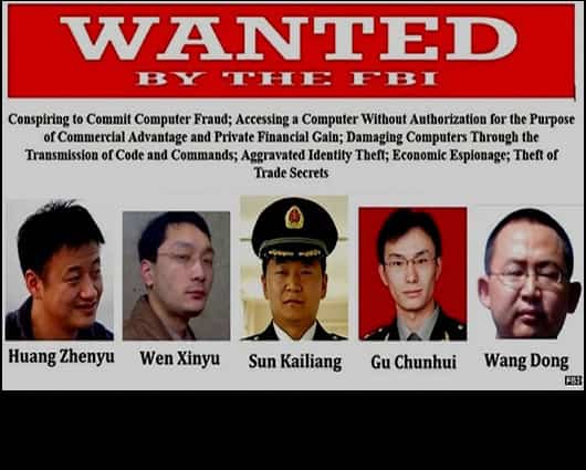 EE.UU. acusa a cinco oficiales chinos por espionaje | Noticias RCN