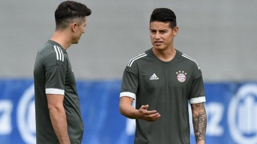 En Colombia vs Polonia, James se medirá con Lewandowski, su compañero ...