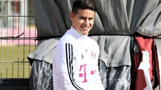 ¡El 10 está de vuelta! James ya entrena con sus compañeros en el Bayern ...