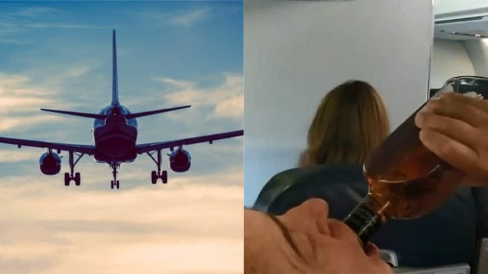 Rezos y alcohol, la reacción de los pasajeros de un avión durante una ...