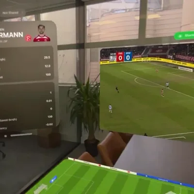 Una total locura: así se vería un partido de fútbol con las gafas Apple ...