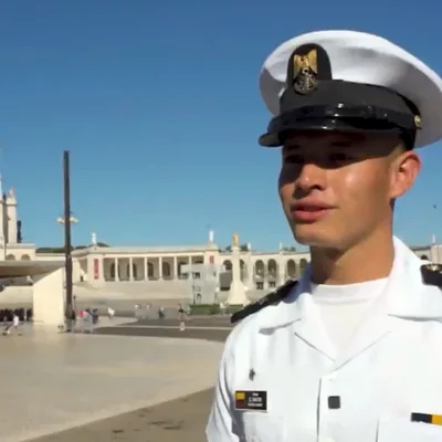 Emotiva llegada de un cadete del ARC Gloria al Santuario de Fátima ...