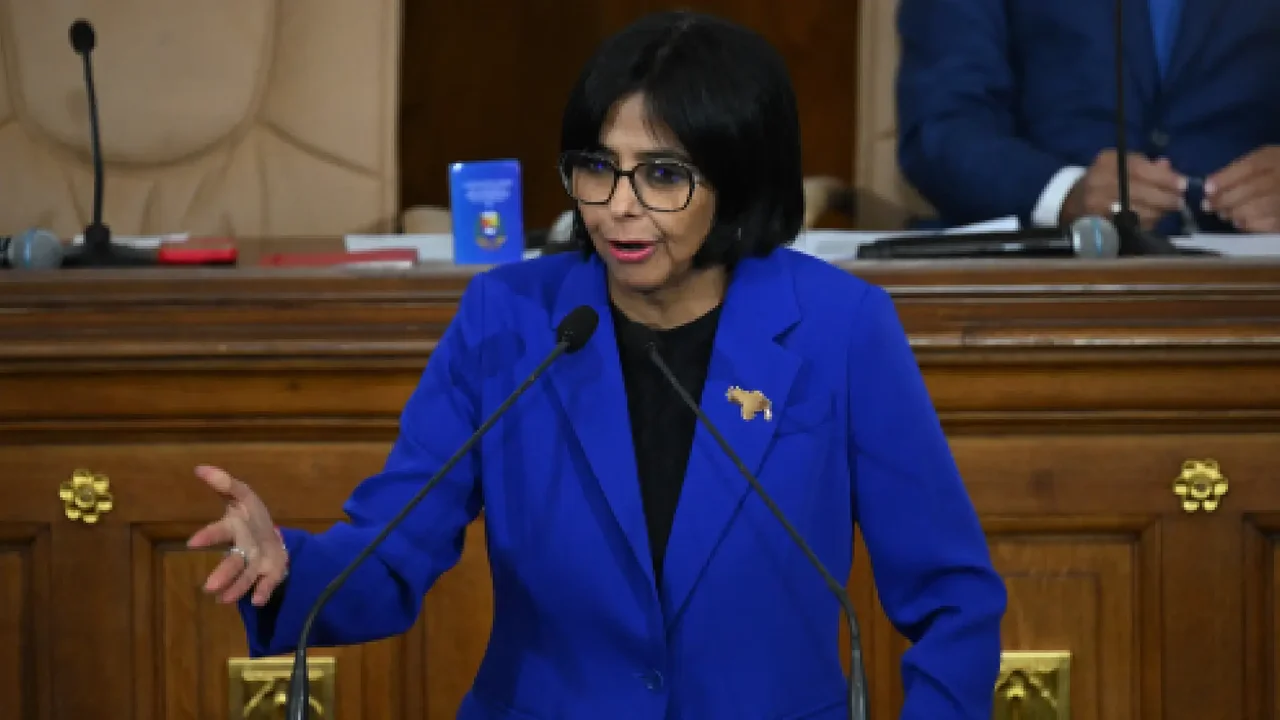 Así se encuentra Delcy Rodríguez, vicepresidenta de Venezuela, tras el ...