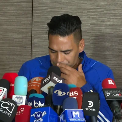 La pregunta con la que Falcao García rompió en llanto en rueda de ...