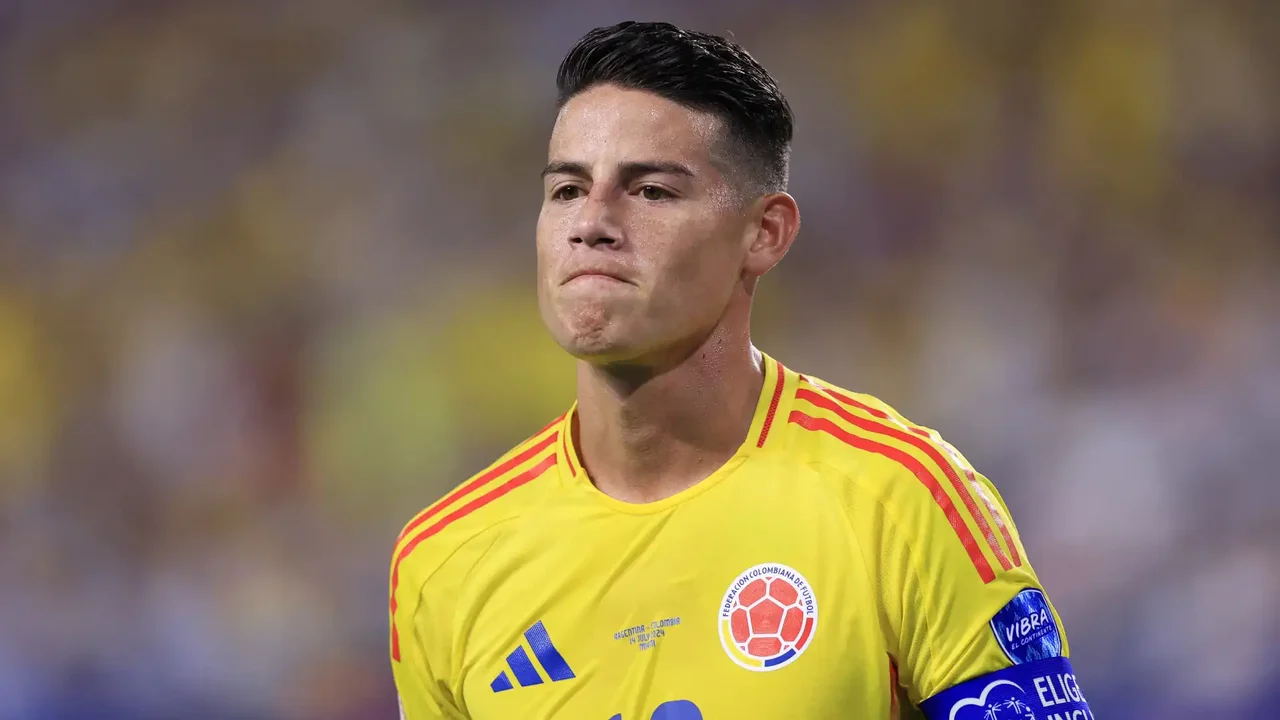 Las lágrimas de James Rodríguez tras la caída de la Selección Colombia ...
