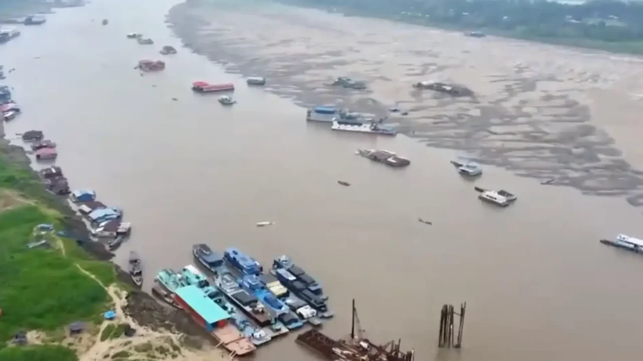 Preocupación al sur del país por sequía en el río Amazonas: así se ve ...