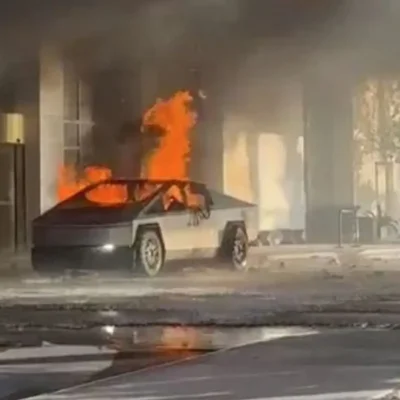 Explosión de un camión Tesla frente al Hotel Trump en Las Vegas, dejó ...