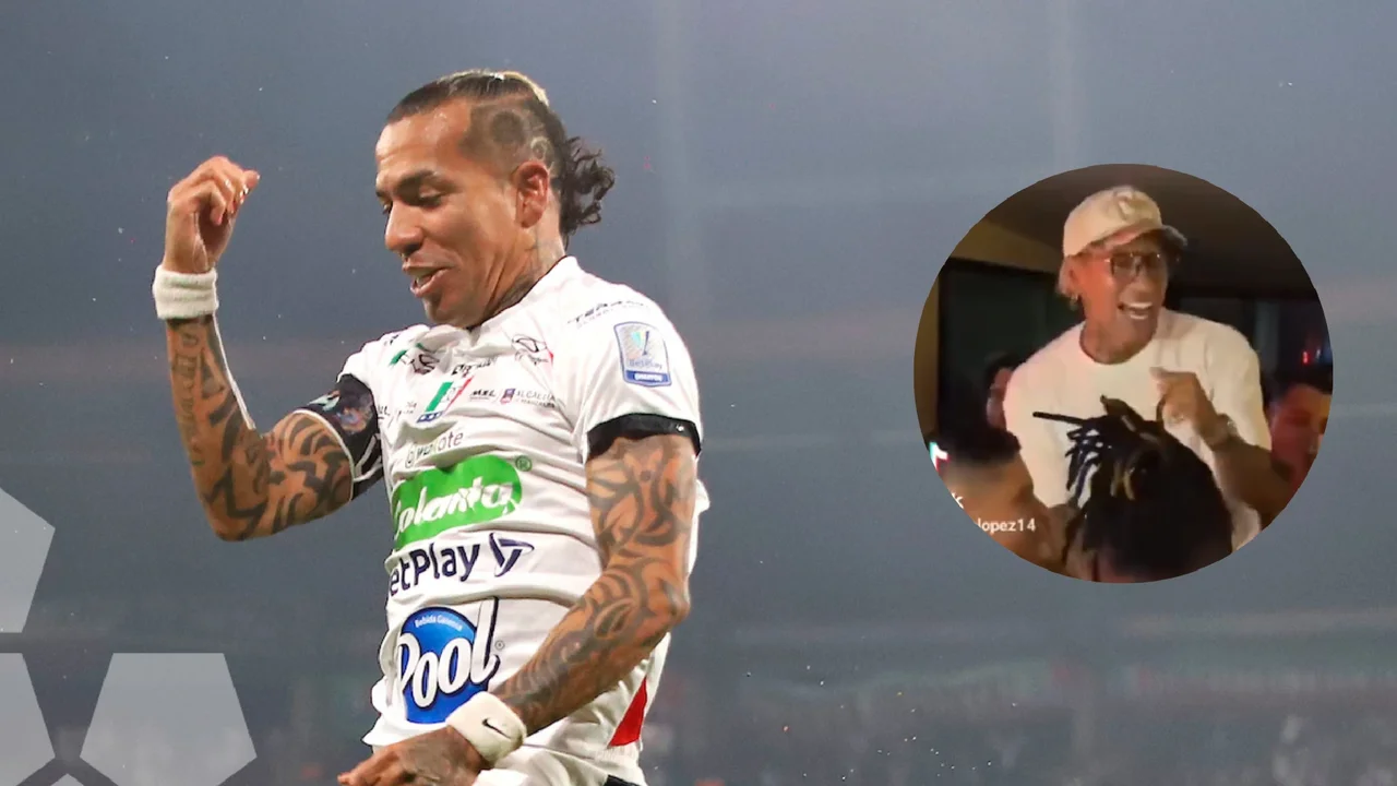 Dayro Moreno se fue de fiesta para celebrar su récord de ser el máximo ...
