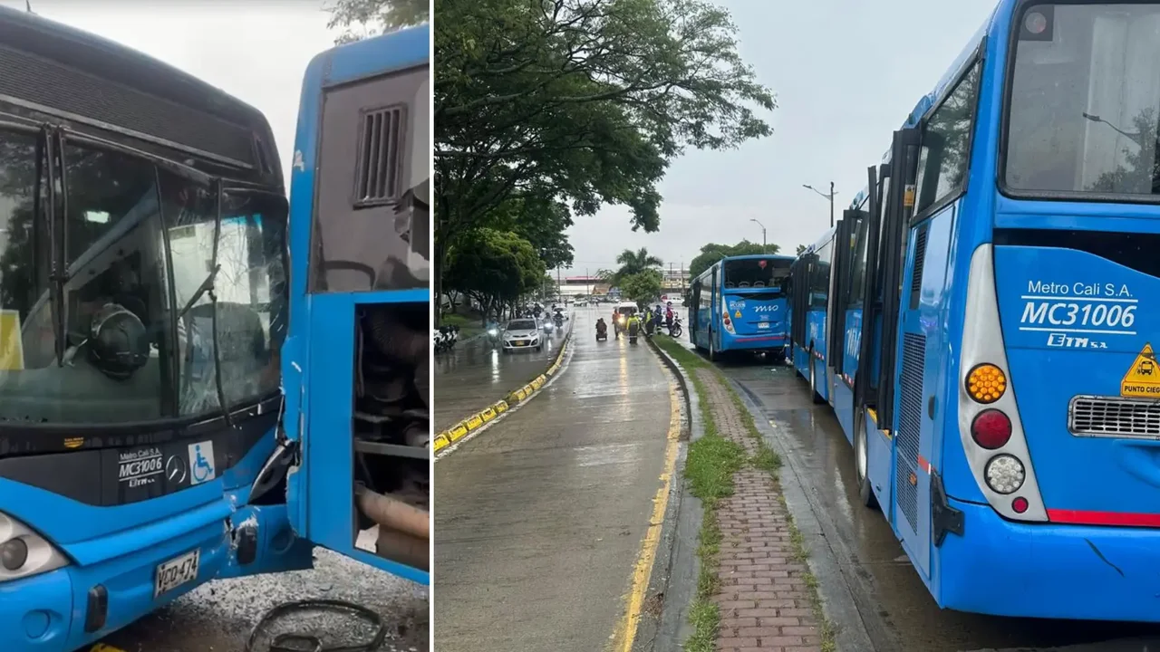 En imágenes: accidente entre dos buses del MIO dejó 20 personas ...