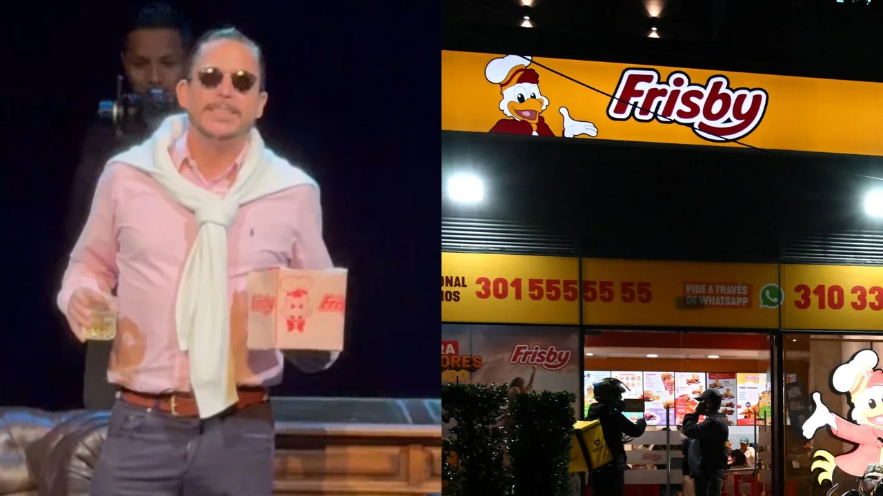 Juanpis González se presenta en España con una caja de pollo Frisby en ...