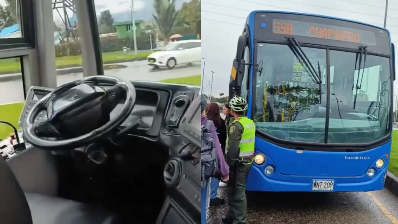 VIDEO | Conductor de SITP se enojó y dejó abandonado un bus con ...