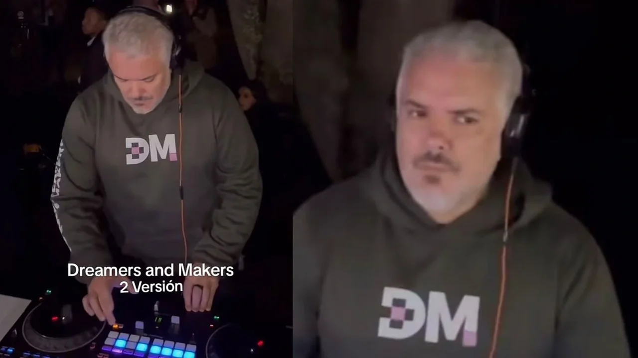 El expresidente Iván Duque apareció nuevamente en una reunión como DJ ...