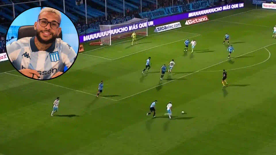 ¡Golazo de Duván Vergara! El colombiano anotó con Racing en su segundo partido: vea el tanto ...