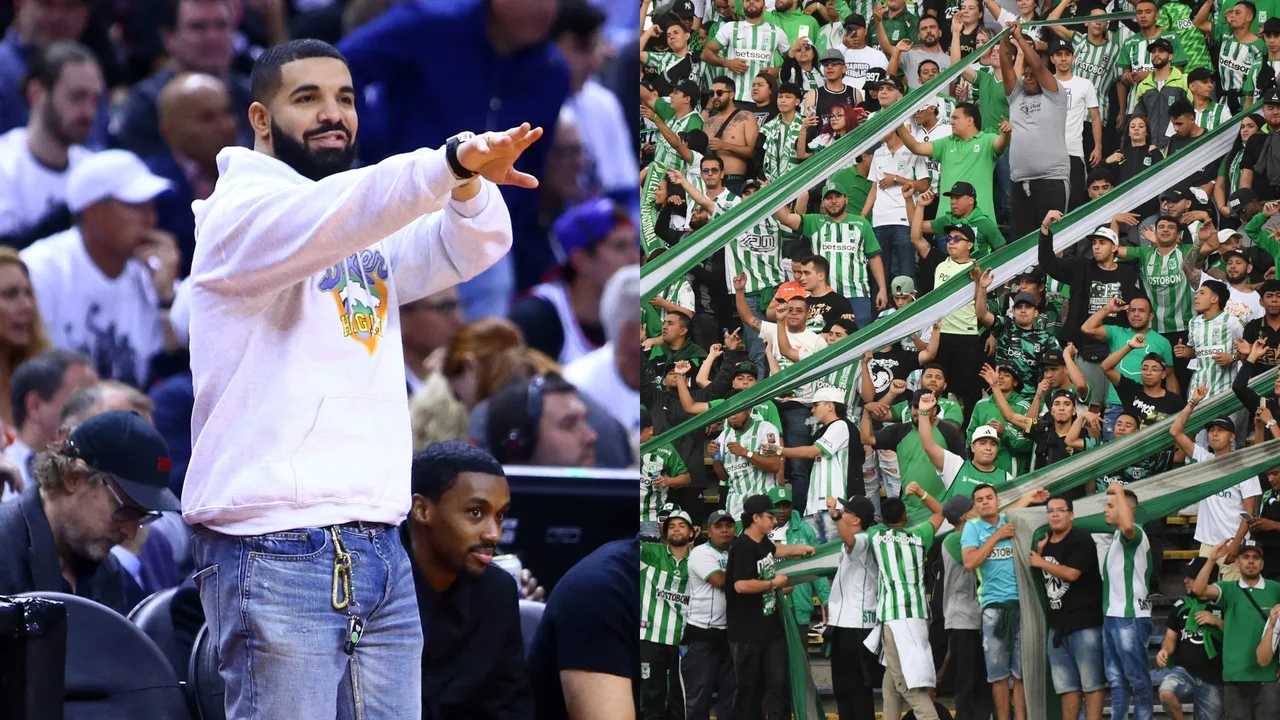 Drake mostró un escudo de Atlético Nacional y desató una ola de ...