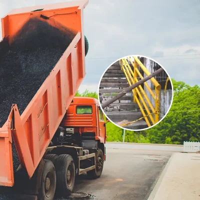 Volqueta destruyó puente peatonal en Bogotá y pone en riesgo a ...